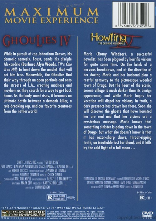 Ghoulies IV / Howling IV: The Original Nightmare (Double Feature) (DVD ...