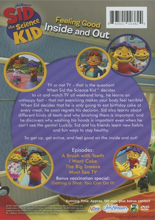 Sid The Science Kid: Feeling Good - Inside And Out (DVD) | DVD Empire