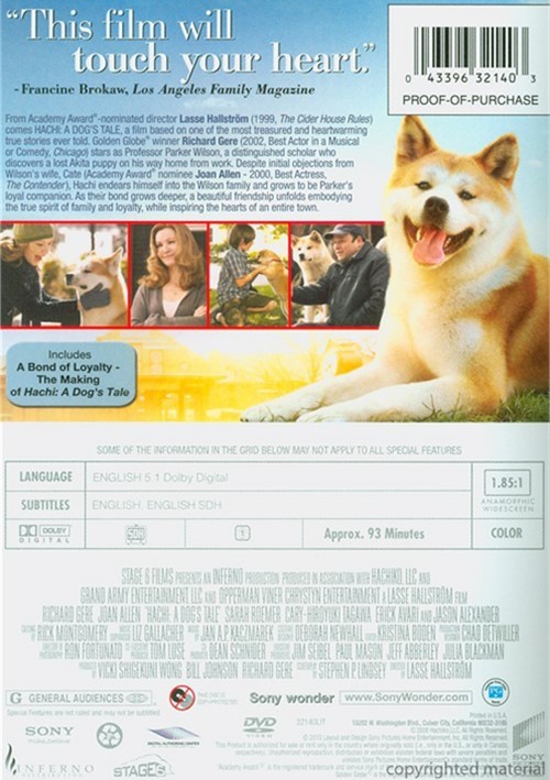 Hachi: A Dog's Tale (DVD 2009) | DVD Empire