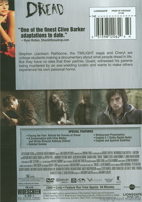 Dread (DVD 2009) | DVD Empire