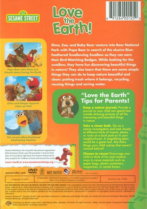 Sesame Street: Love The Earth! (DVD 2008) | DVD Empire