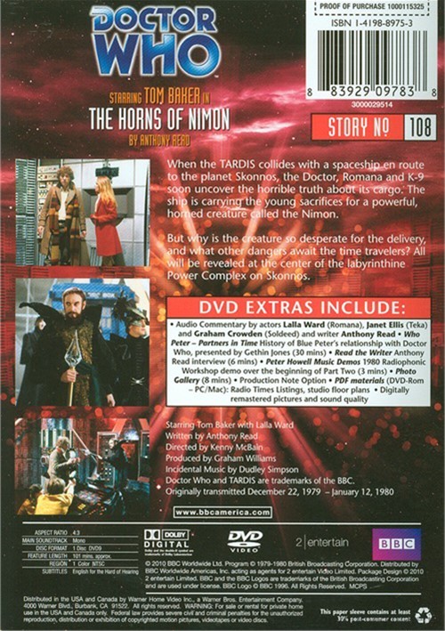 Doctor Who: The Horns Of Nimon (DVD 1979) | DVD Empire
