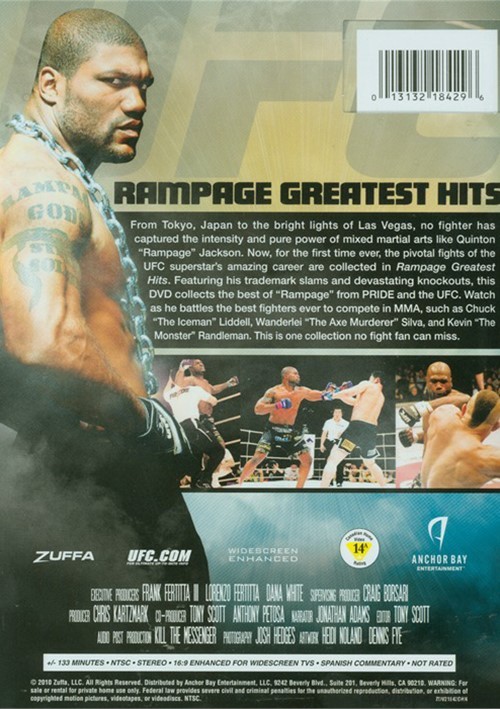 UFC Rampage Greatest Hits (DVD 2010) | DVD Empire