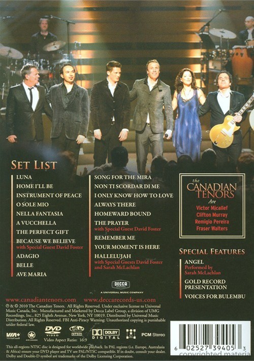Canadian Tenors, The: Live At The Royal Conservatory Of Music In ...