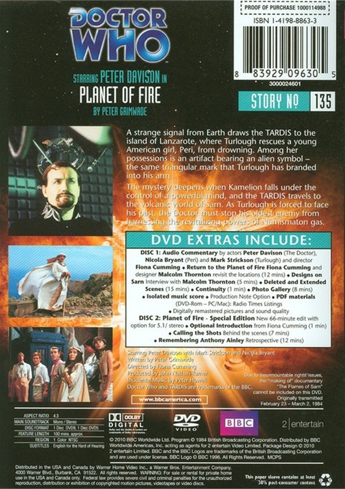 Doctor Who: Planet Of Fire (DVD 1984) | DVD Empire