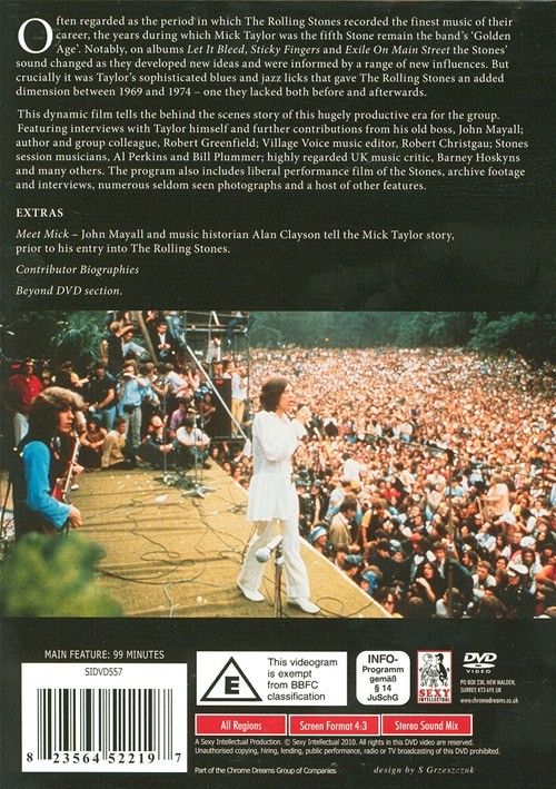 Rolling Stones, The: The Mick Taylor Years (1969-1974) (DVD 2010) | DVD ...