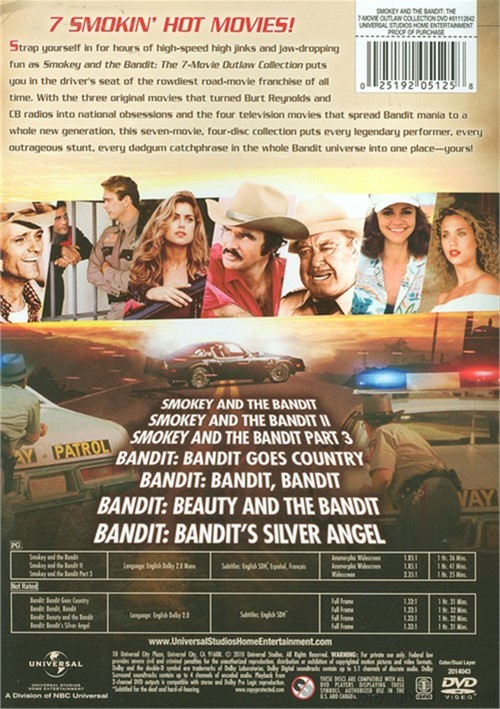 Smokey And The Bandit: The 7 Movie Outlaw Collection (DVD 1977) | DVD ...
