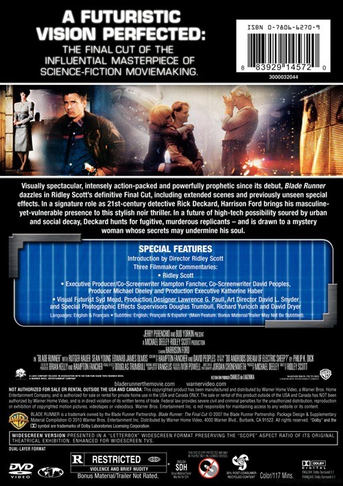 Blade Runner: The Final Cut (DVD 1982) | DVD Empire