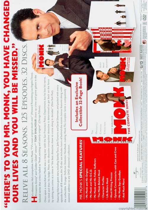 Monk: The Complete Series (DVD 2002) | DVD Empire