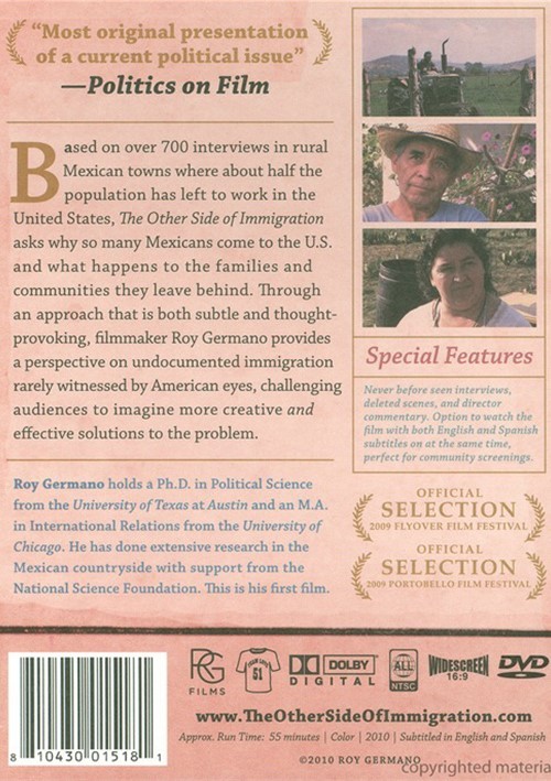 Other Side Of Immigration, The (DVD 2010) | DVD Empire