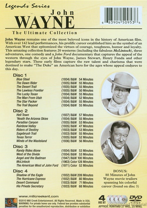 John Wayne: The Ultimate Collection (Collector's Tin) (DVD 2010) | DVD ...