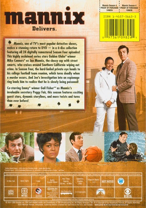 Mannix: The Fourth Season (DVD 1970) | DVD Empire