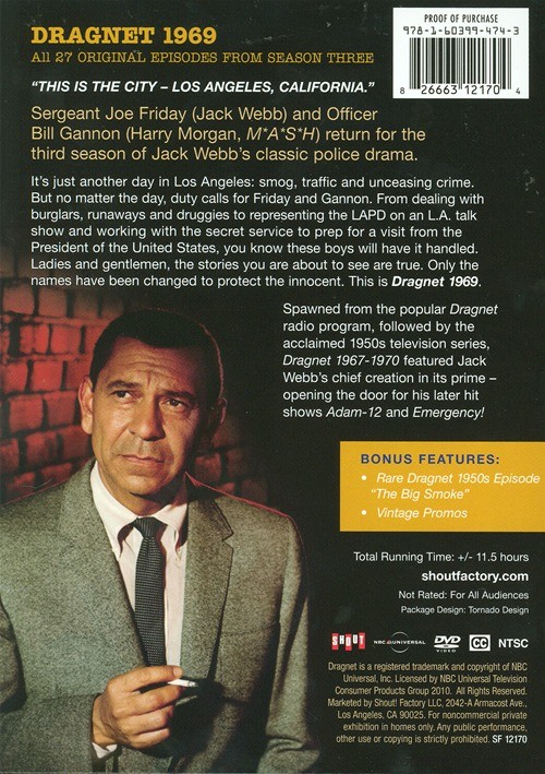 Dragnet 1969: Season 3 (DVD 1969) | DVD Empire