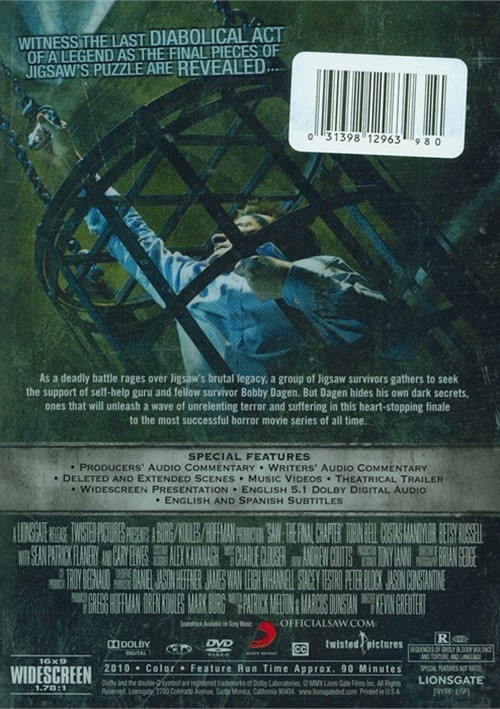 Saw: The Final Chapter (DVD 2010) | DVD Empire