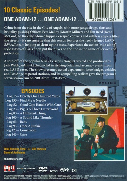 Adam-12: Volume One (DVD 1968) | DVD Empire