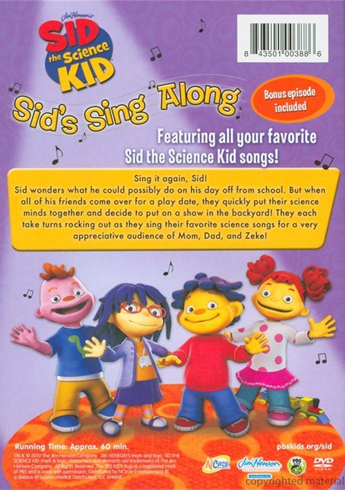 Sid The Science Kid: Sid's Sing Along (DVD 2010) | DVD Empire