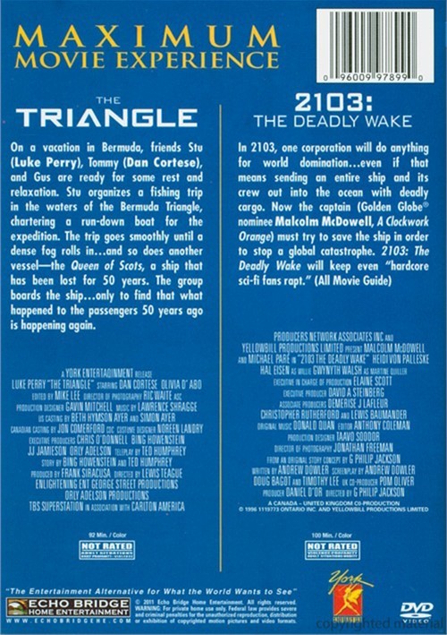 Triangle, The / 2103:The Deadly Wake (Double Feature) (DVD) | DVD Empire