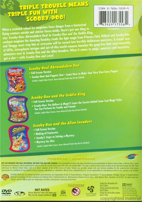 Scooby-Doo 3-Pack Fun (DVD 2000) | DVD Empire