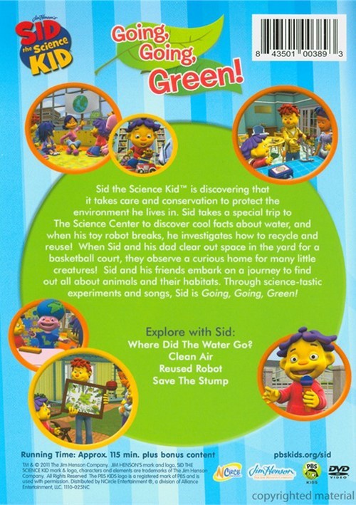 Sid The Science Kid: Going, Going, Green! (DVD 2011) | DVD Empire