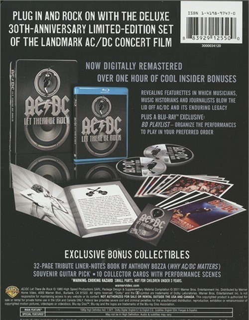 AC/DC: Let There Be Rock - Limited Collector's Edition (Blu-ray + DVD ...