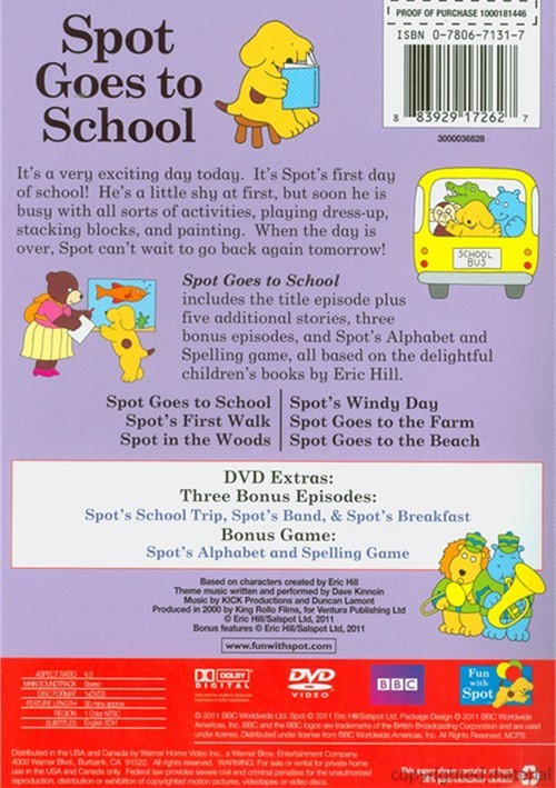 Spot: Spot Goes To School (DVD 2000) | DVD Empire