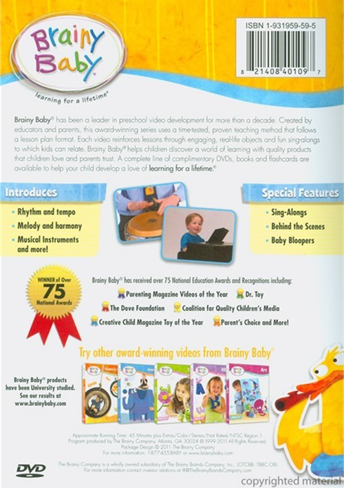 Brainy Baby: Music - Deluxe Edition (DVD) | DVD Empire