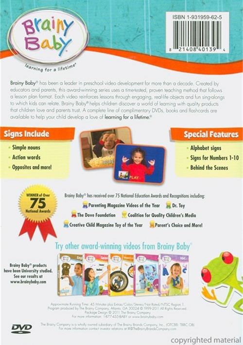 Brainy Baby: Talking Hands - Deluxe Edition (DVD 2011) | DVD Empire
