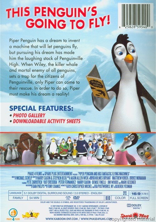 Piper Penguin And His Fantastic Flying Machines (DVD 2009) | DVD Empire