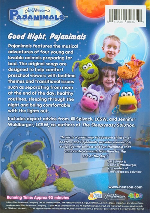 Jim Henson's Pajanimals: Good Night, Pajanimals (DVD 2009) | DVD Empire