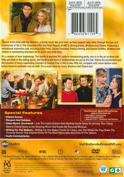 Brothers And Sisters The Complete Fifth Season Dvd 2010 Dvd Empire
