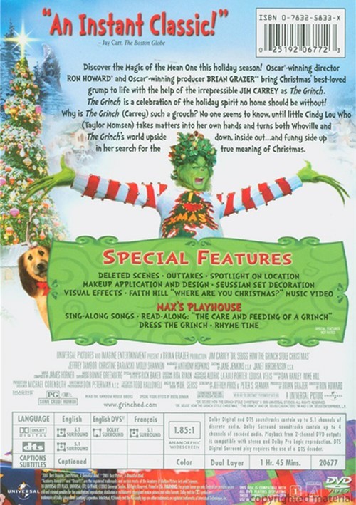 How The Grinch Stole Christmas (DVD 2000) | DVD Empire