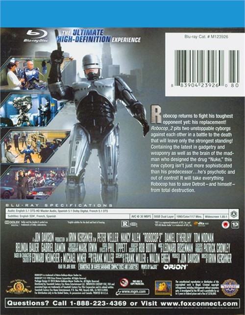 Robocop 2 (Blu-ray 1990) | DVD Empire