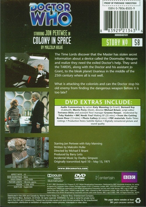 Doctor Who: Colony In Space (DVD 1971) | DVD Empire