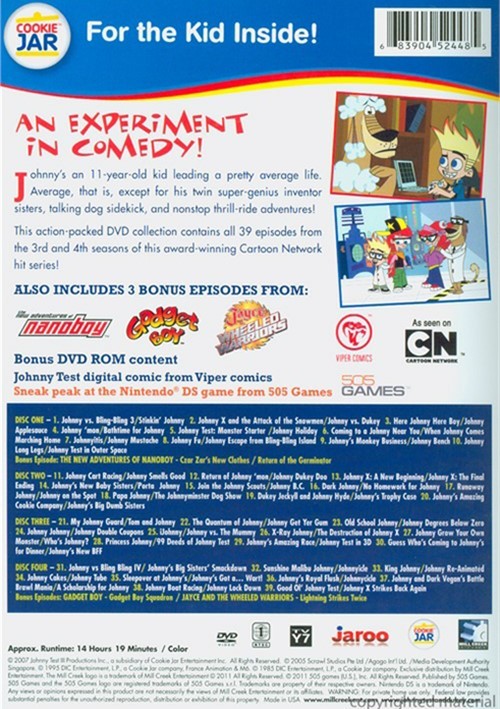 Johnny Test: The Complete Third And Fourth Seasons (DVD 2007) | DVD Empire