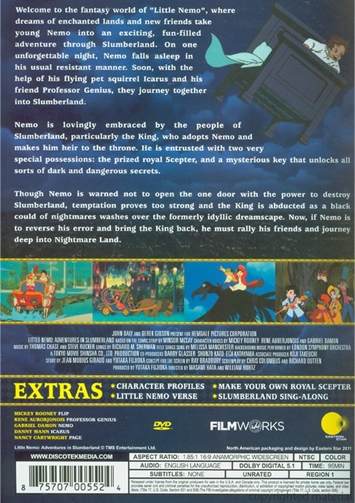 Little Nemo: Adventures In Slumberland (DVD 1989) | DVD Empire