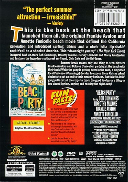 Beach Party (DVD 1964) | DVD Empire