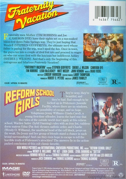 Fraternity Vacation / Reform School Girls (Double Feature) (DVD) | DVD ...