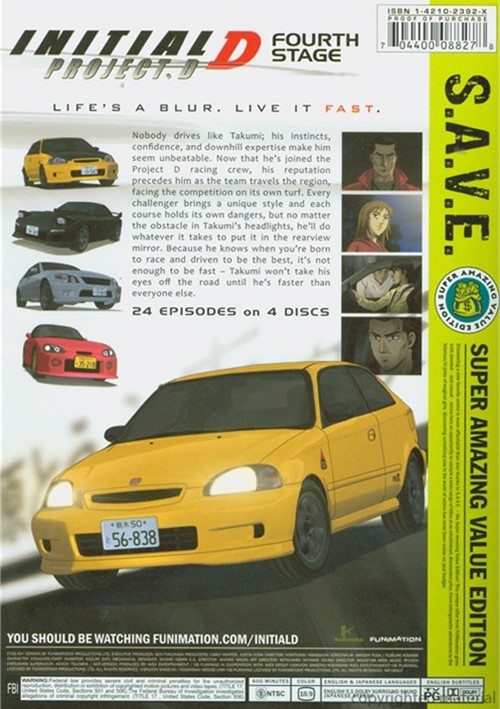 Initial D: Fourth Stage (DVD) | DVD Empire