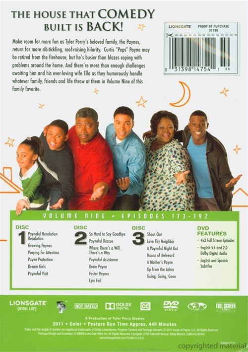 Tyler Perry's House Of Payne: Volume Nine (DVD 2011) | DVD Empire