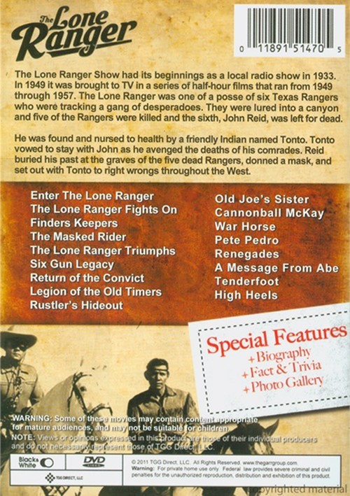 Lone Ranger, The (DVD) | DVD Empire