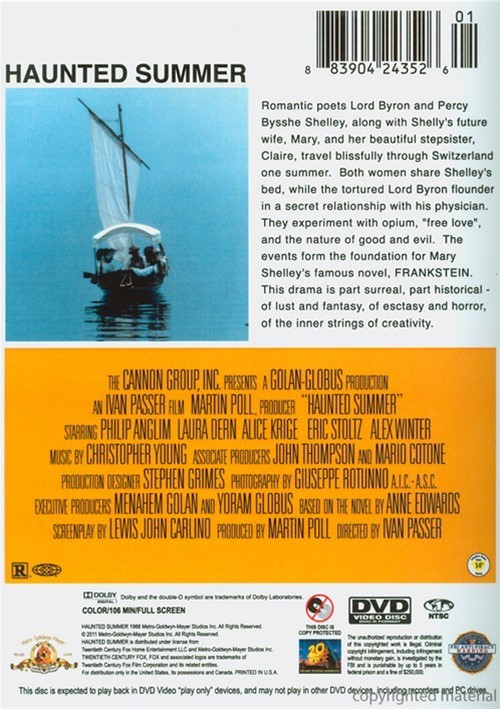 Haunted Summer (DVD 1988) | DVD Empire