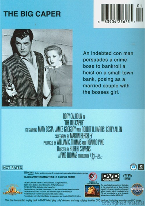 Big Caper, The (DVD 1957) | DVD Empire