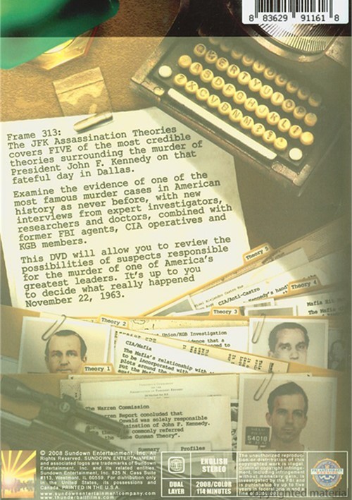 Frame 313: The JFK Assassination Theories (DVD 2008) | DVD Empire