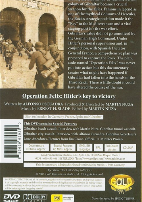 Operation Felix: Hitler's Key To Victory (DVD 2008) | DVD Empire
