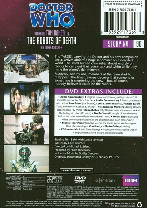Doctor Who: The Robots Of Death - Special Edition (DVD 1977) | DVD Empire