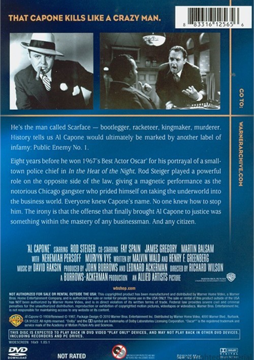 Al Capone (DVD 1959) | DVD Empire