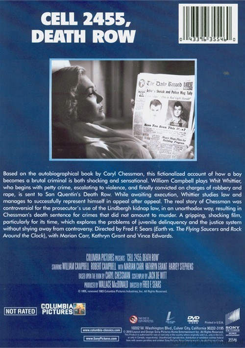 Cell 2455, Death Row (DVD 1955) | DVD Empire