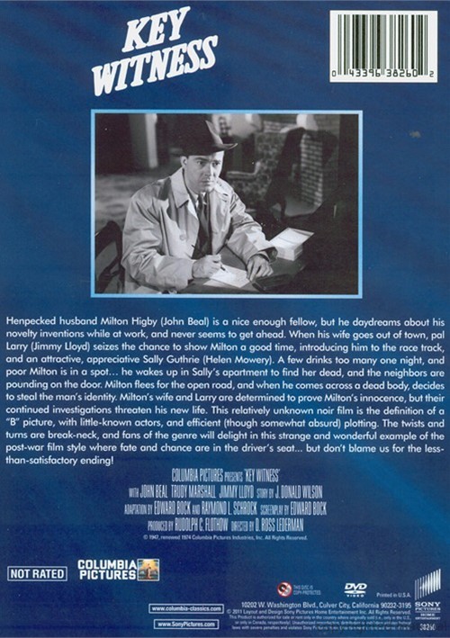Key Witness (DVD 1947) | DVD Empire