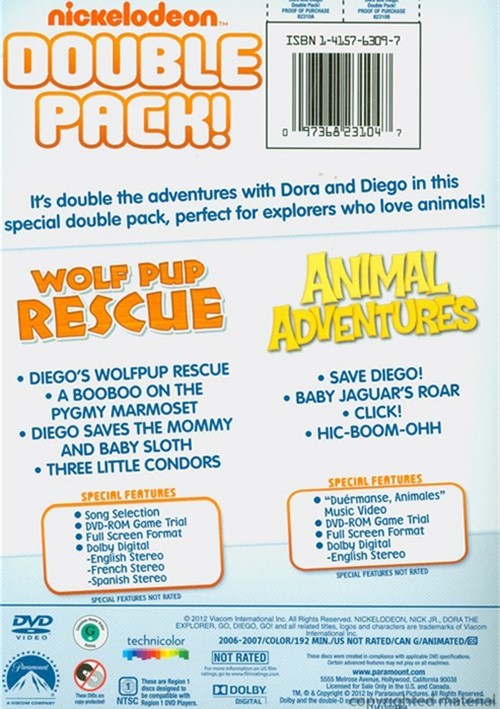 Go Diego Go!: Wolf Pup Rescue / Dora The Explorer: Animal Adventure ...
