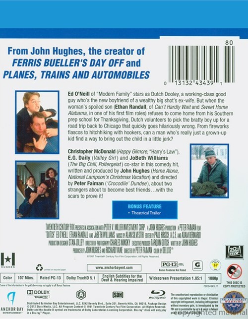 Dutch (Blu-ray 1991) | DVD Empire